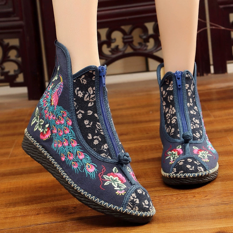 Flat Spring/Summer Single Boot Ethnic Style Embroidered Shoes Old ...